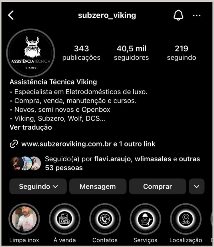 Loja de eletrodomésticos importados – @subzero_viking